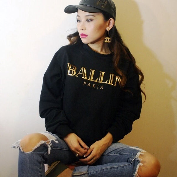 BALLIN GOLD FOIL SWEATSHIRT – BRIAN LICHTENBERG